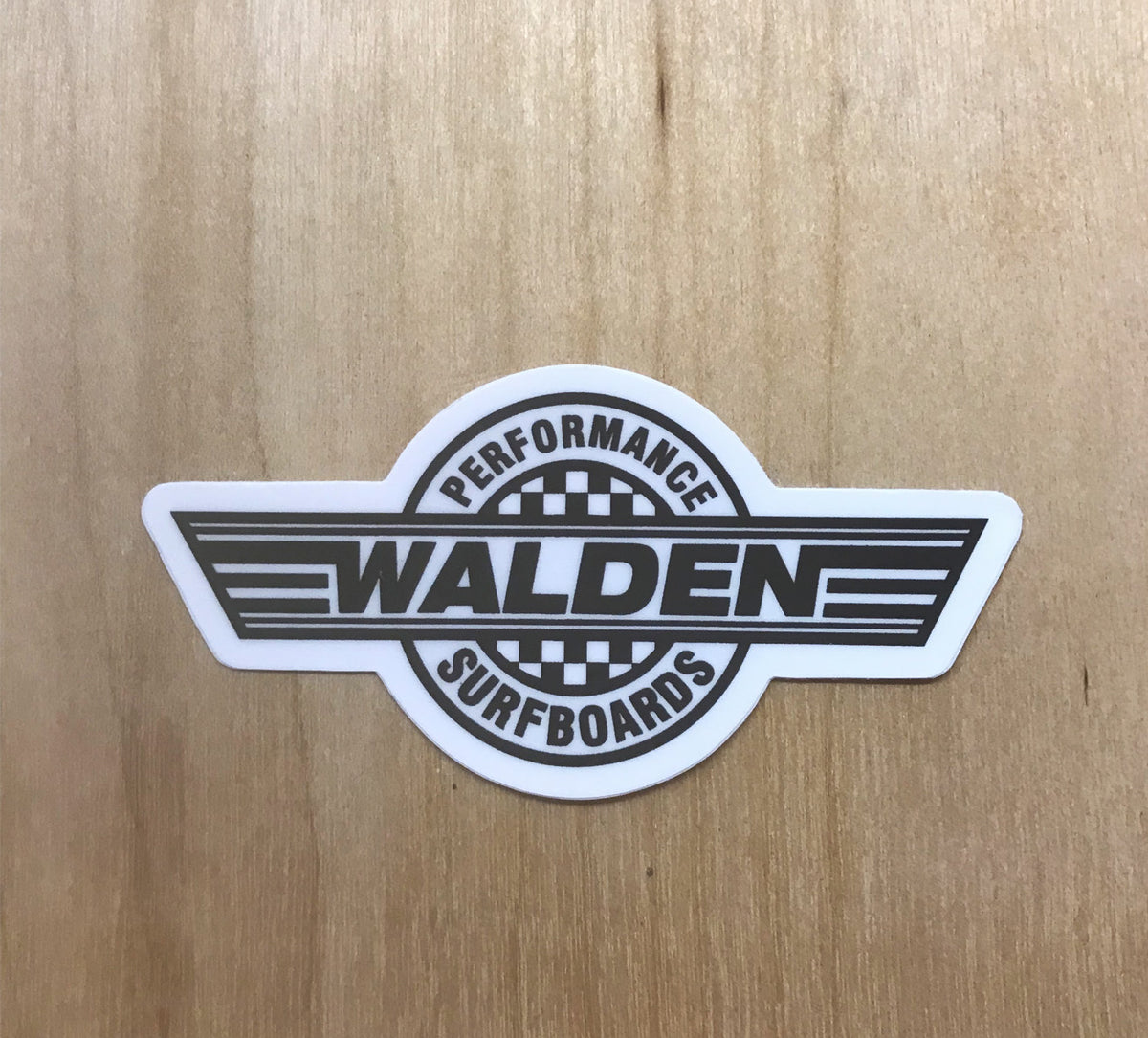 Performance Checker Sticker – Walden Surfboards